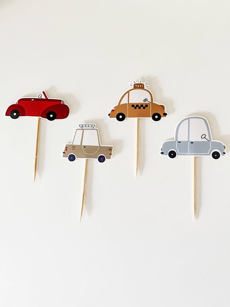 Car Cupcake Toppers – Let's Fete Party Co.